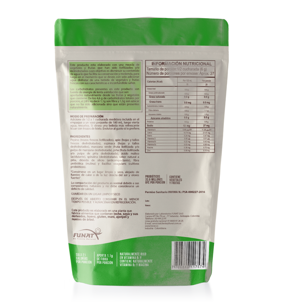 Elixir verde 165 g - Funat