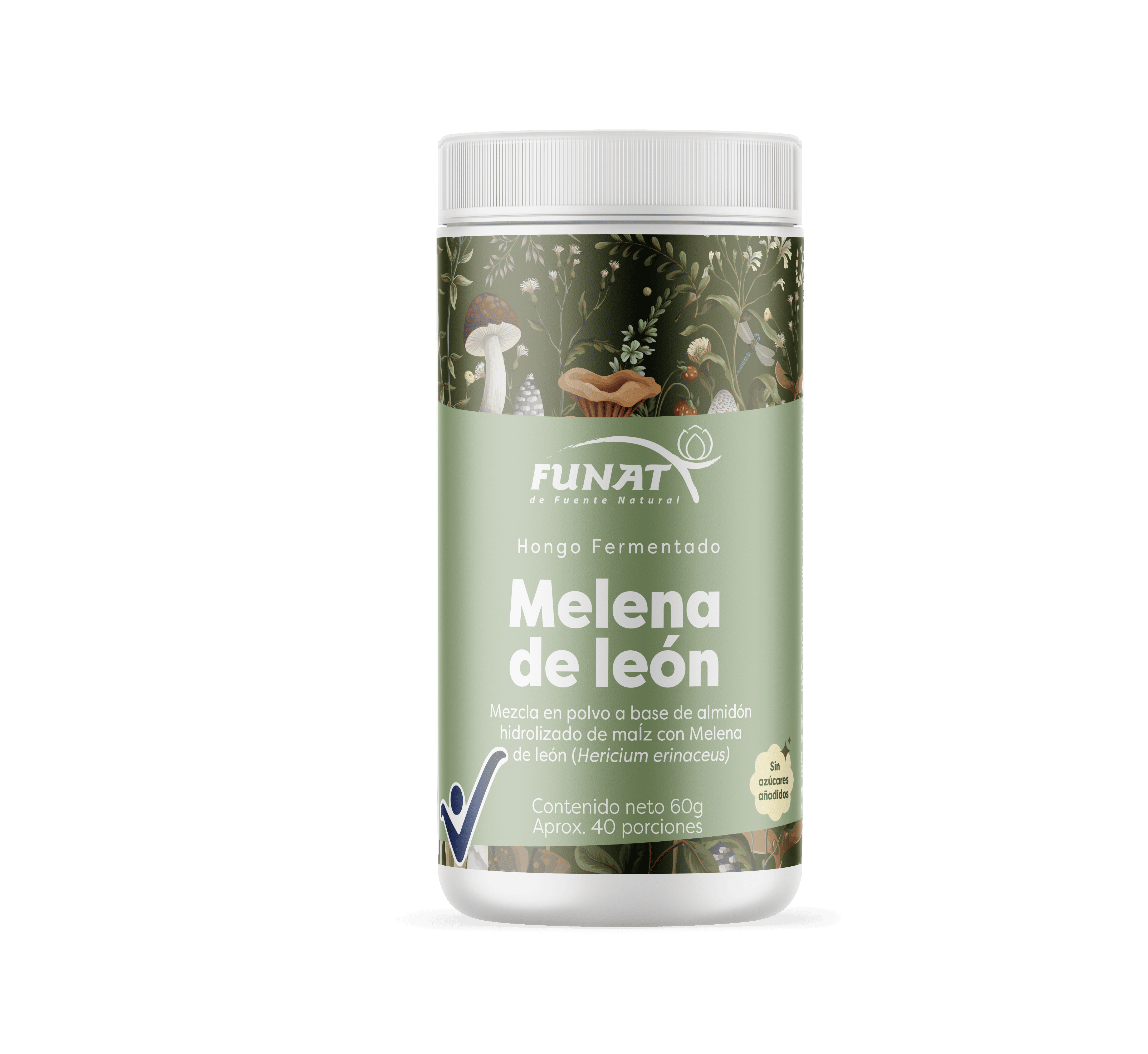 Melena de león hongo polvo x 60g - Funat
